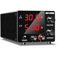 Amazon.com: NICE-POWER DC Power Supply Variable, 30V 5A Adjustable Switching Regulated Power ...