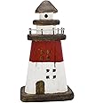 Amazon.com: wovorins Wooden Lighthouse Decor Nautical Tabletop ...