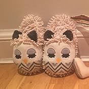 Aroma Home Fuzzy Friends Slippers Limited Edition (Love Hearts): Amazon ...