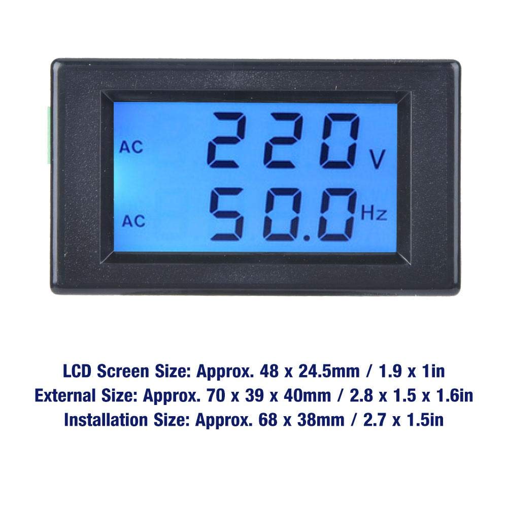 Test, Measure & Inspect Digital Ac Voltmeter LCD Digital Frequency ...