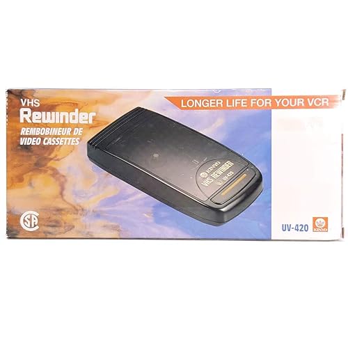 Kinyo VHS Rewinder Model UV-420 - VHS Tape Winder (Black) in Oman ...