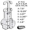 Valterra 6201 PVC Gate Valve, White, 2" Slip in Bahrain | Whizz Gate Valves