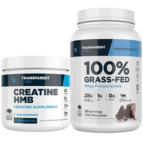 Transparent Labs Grass-Fed Whey Protein Isolate with 28g of Protein ...