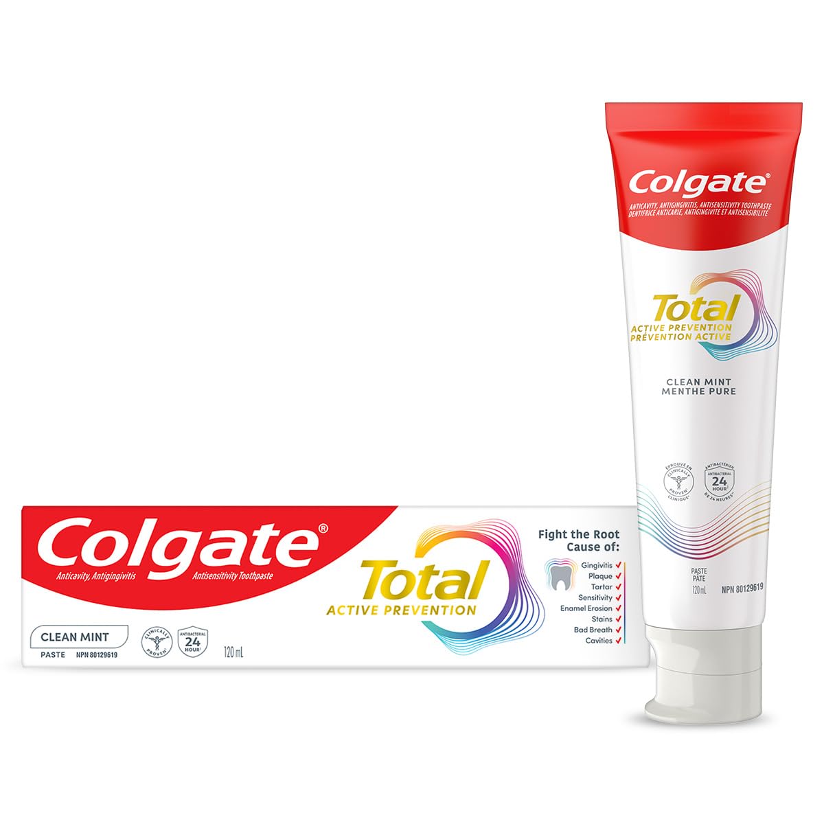 Colgate Total Clean Mint Anticavity Fluoride Toothpaste, 120 mL