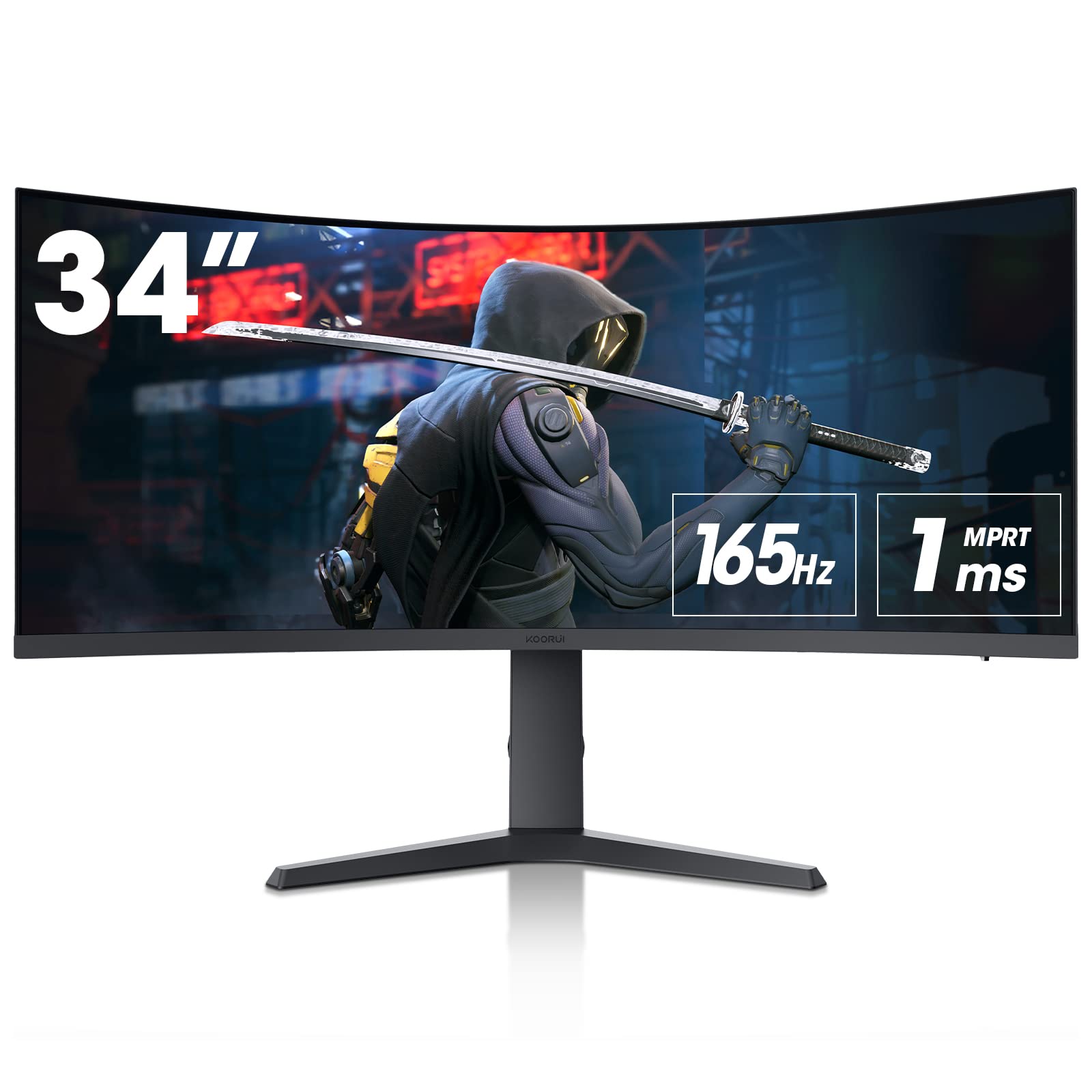 Mua KOORUI 34-inch Gaming Monitor, 3440 x 1440, Curved Monitor, 165Hz ...