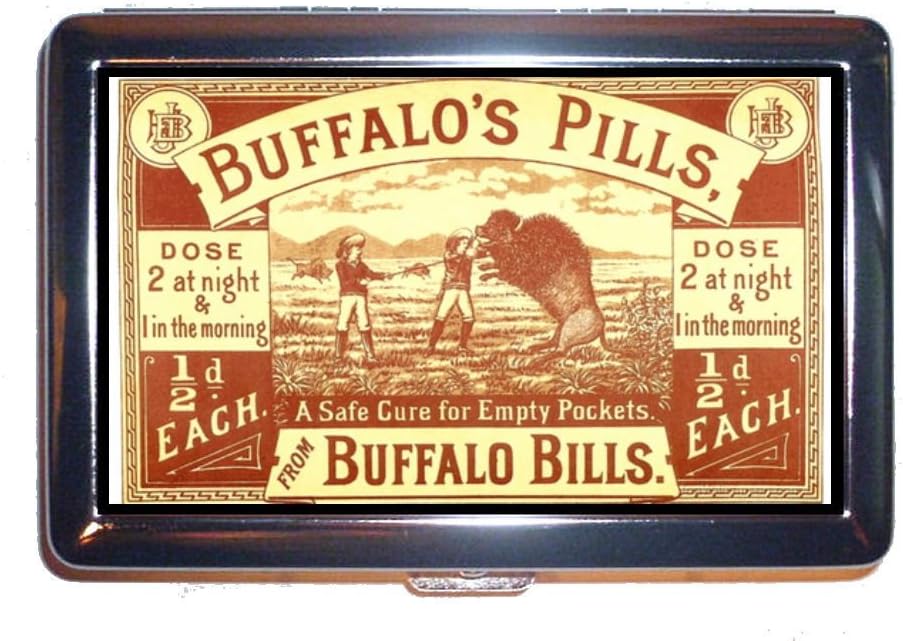 Amazon.com : Buffalo Bill Pill Retro Ad Western Fun Image Stainless ...