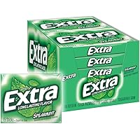 Amazon.com : EXTRA Spearmint Sugarfree Chewing Gum, 15 Pieces (Pack of ...