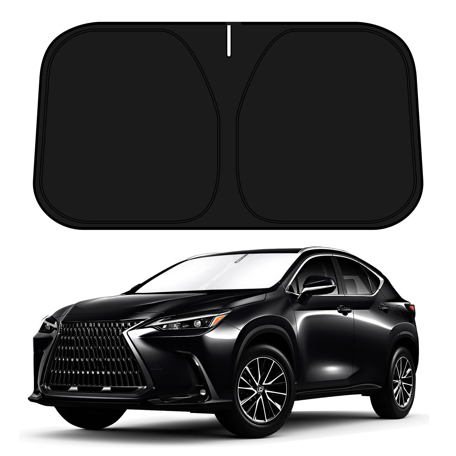 D-Lumina Windshield Sun Shade for 2022-2025 Lexus NX NX250 NX350 NX350h ...