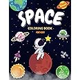 Space Coloring Book: Stunning Planets, Meteorites, Rockets, Astronauts ...