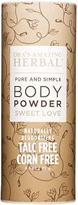 Amazon.com: Talc Free Body Powder For Women, Real Vanilla Dusting ...