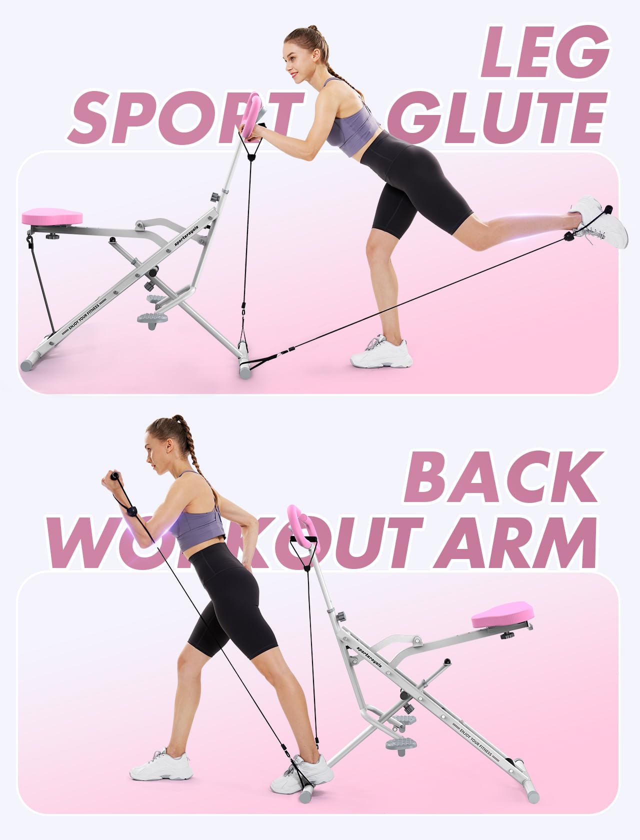 Mua Sportsroyals Pink Squat Machine for Home,Rodeo Core Exercise ...