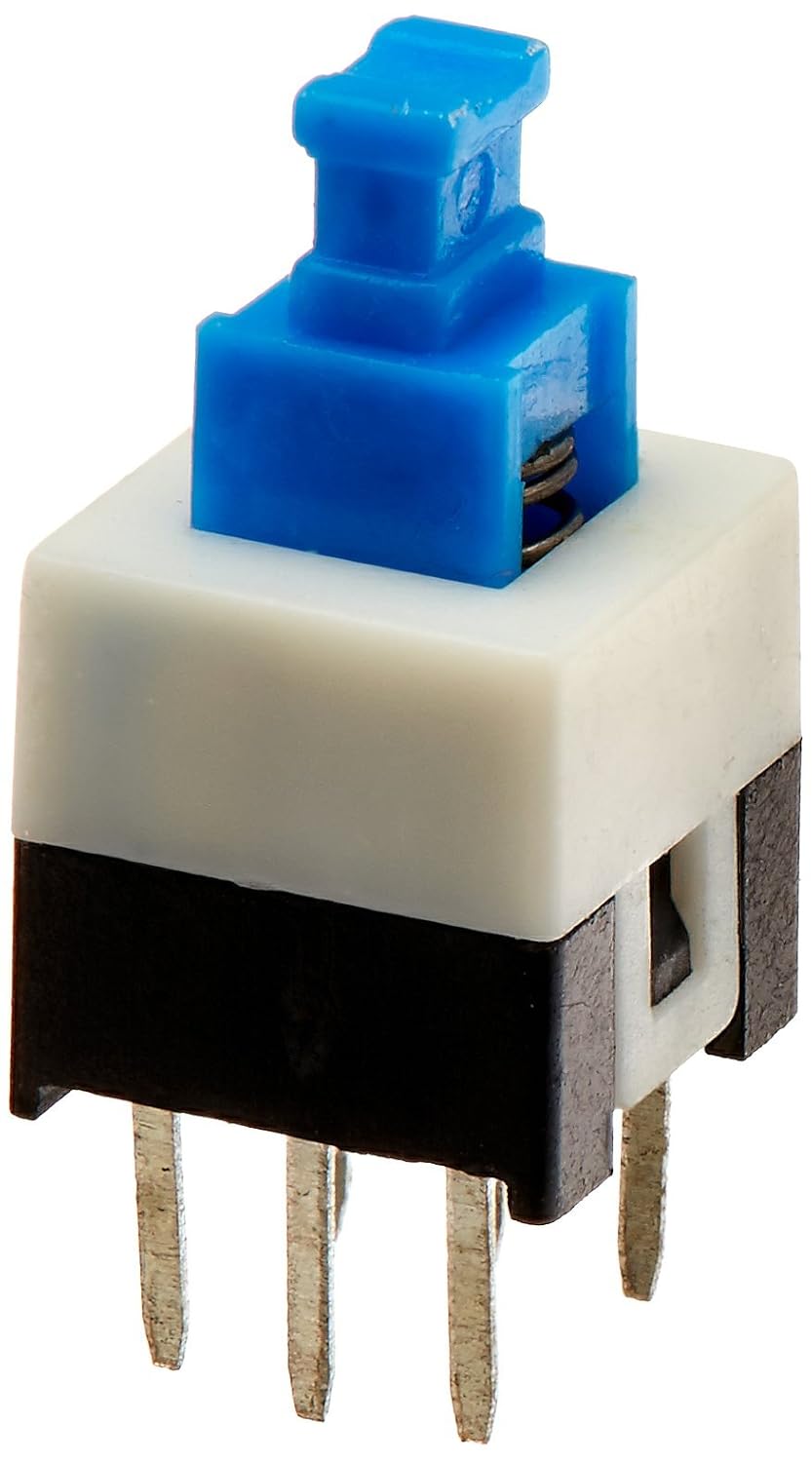 55pcs 6 Pin DPDT Self-Locking Power Micro Push Button Switches 7mmx7mm ...