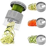 Amazon.com: Handheld Spiralizer Vegetable Slicer, 4 in 1 Heavy Duty ...