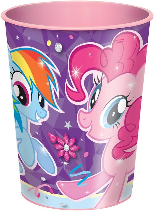 Amazon.com: Unique 16oz My Little Pony Plastic Cups, 12ct: Toys & Games