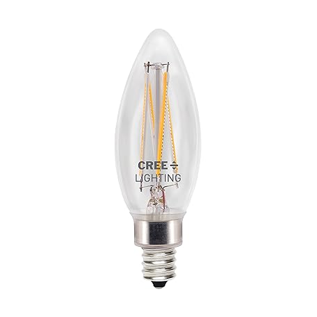 Mua Cree Lighting Pro Series B11 Clear Glass Filament Candelabra 40 ...