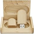 Amazon.com: Maple Wood USB Flash Drive with Wooden Box U Disk Memory ...