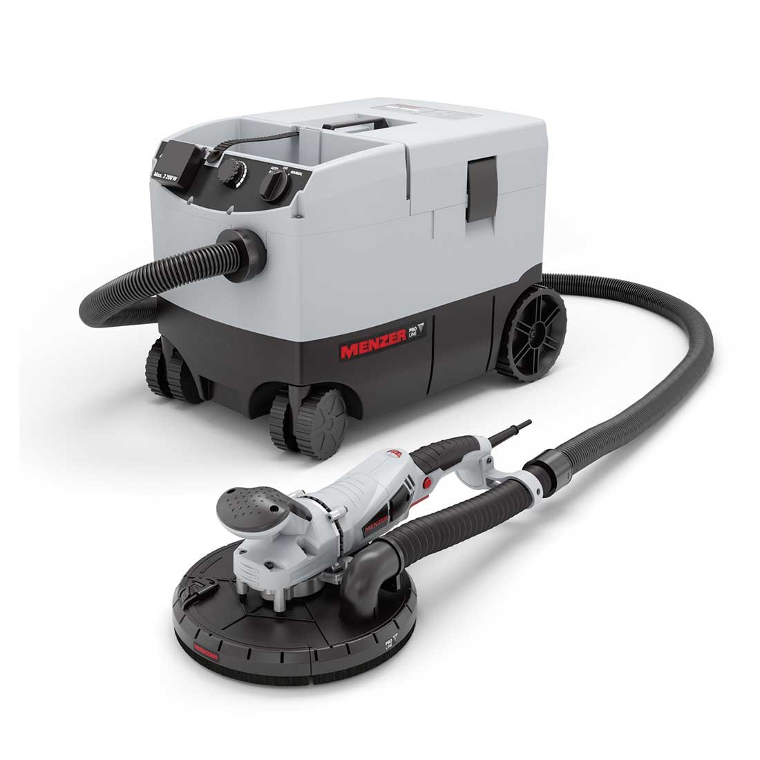 Drywall Sander MENZER TBS 225 PRO + professional Industrial Vacuum ...