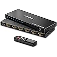 Amazon.com: HDMI 2.1 Switch 8K 60Hz, AVIDGRAM HDMI Switcher 5 in 1 Out with IR Remote, 5 Port 4K ...