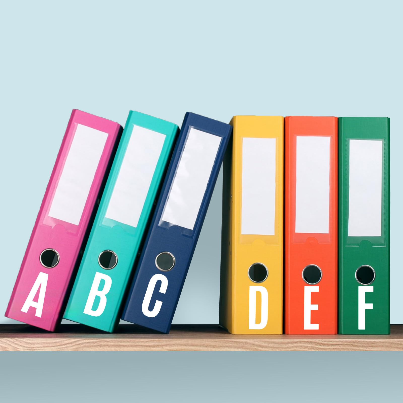 10 Sheet Large Letter Stickers - 2+3 Inch White Vinyl Self Adhesive ...