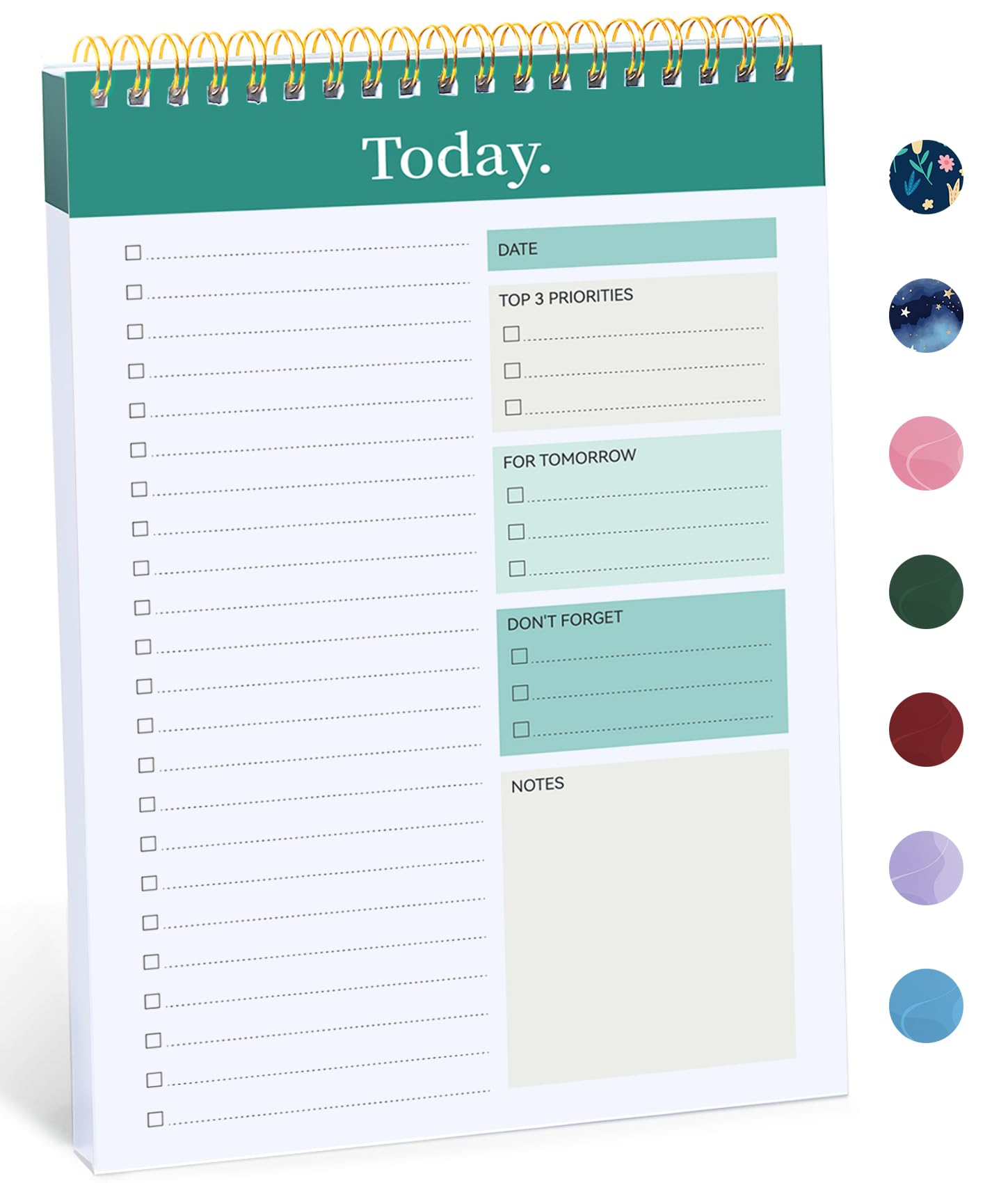 Taja To Do List Notebook Pad, Undated Daily Planner Perfect for Daily ...