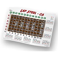 Amazon.com: C6 TUNING 8 STRING LAP STEEL DOBRO GUITAR CHORDS CHART ...