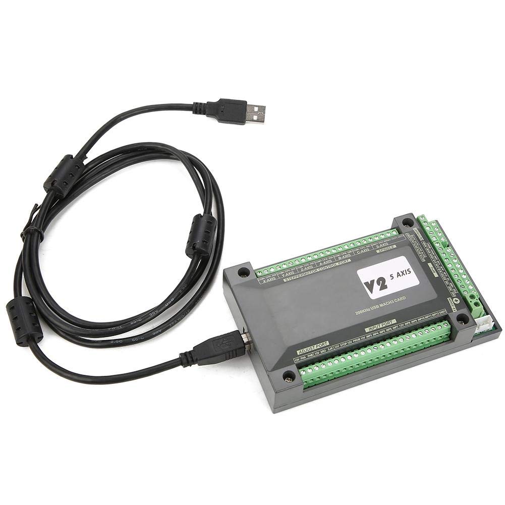 NVUM 5 Axis CNC Motion Controller MACH3 USB Interface Board Card for Stepper Motor – BigaMart