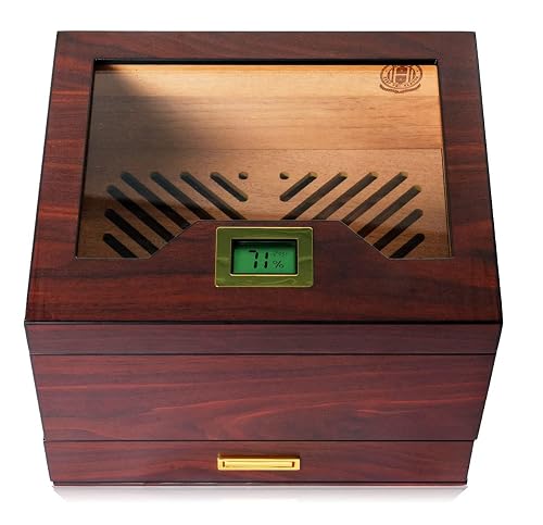 Hugo's Cigar Humidor Box - Cigar Case 35 to 60 Cigars - Antique Box ...
