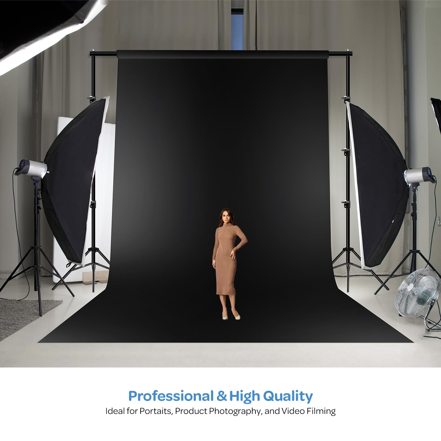 Mua LimoStudio 10' x 20' (W x H) Dark Black Backdrop Background Screen ...