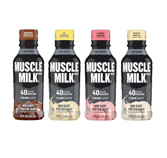Amazon.com : Muscle Milk Pro Series Protein Shake, 4 Flavor Variety ...