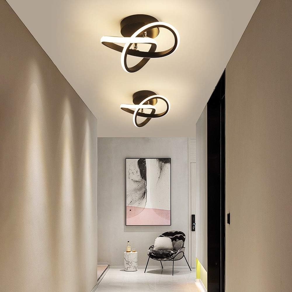 LED Ceiling Light Modern Contemporary Ironware Acrylic Metal Touch ...