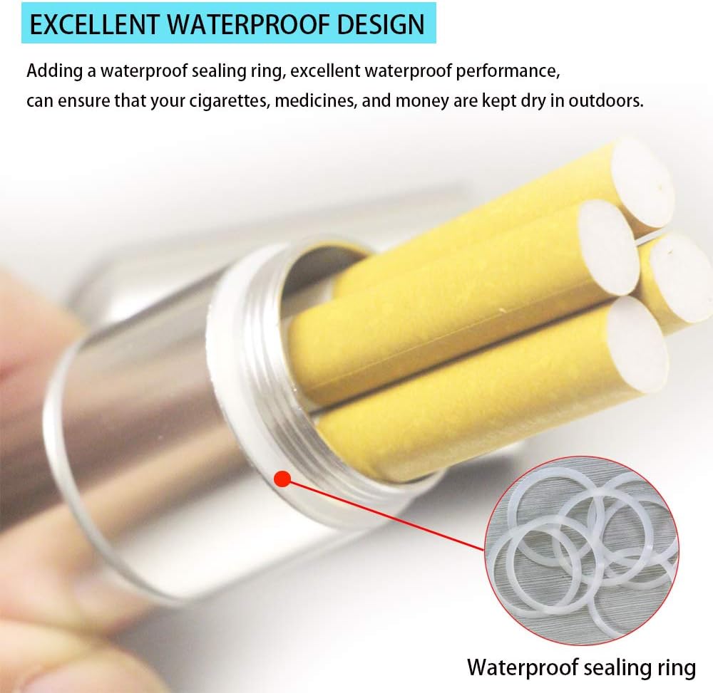 2pcs Cigarette Case Mini Small Metal Cigarette Holder for Men and Women ...