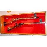 Buy 2 Musket Display Case Cabinet Rack Airsoft Replica Wall Online at ...