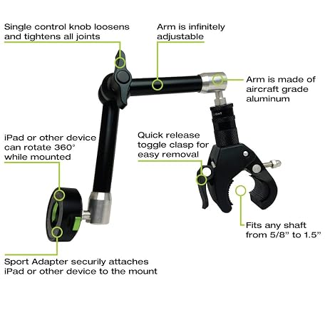 Mua MYGOFLIGHT Flex Yoke Articulated Arm Sport Mount and Universal ...