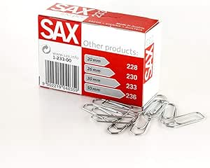 SAX - Paper Clips 233 30MM (100 Clips/Pack): Buy Online at Best Price ...