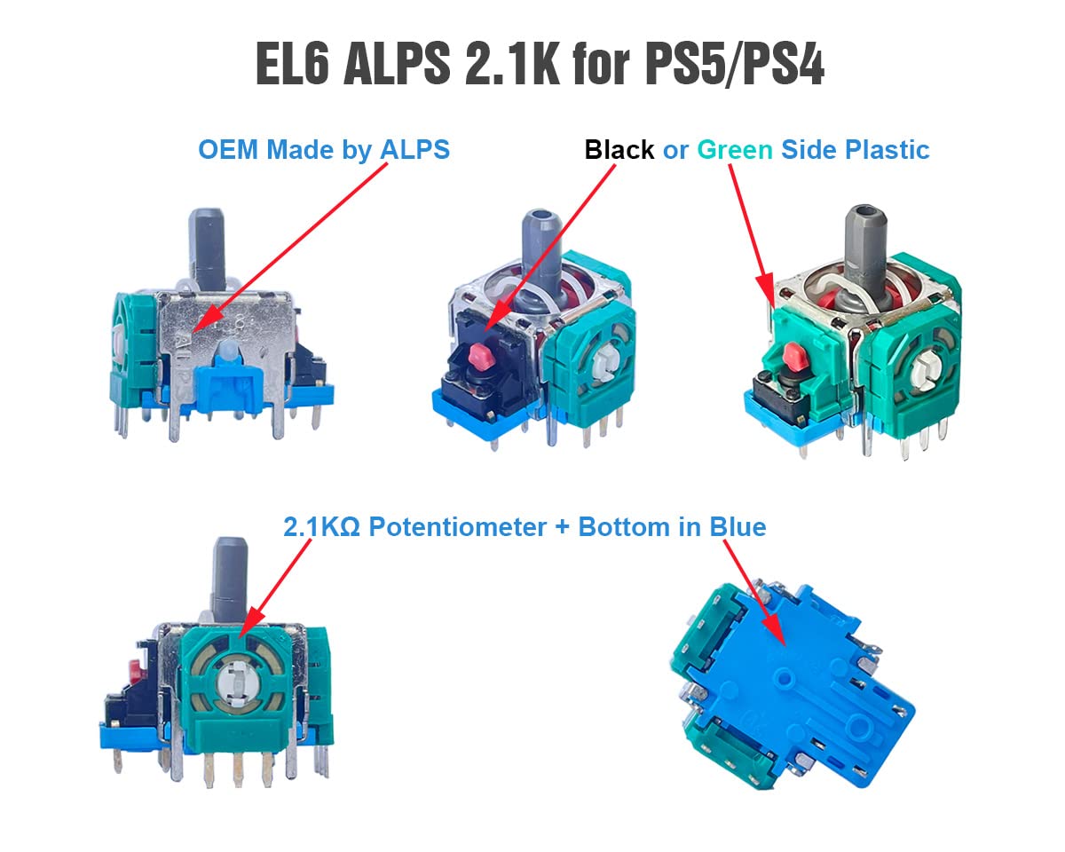 Mua ElecGear 4x Replacement Joystick (EL6 ALPS 2.1K) for PS5 / PS4 ...