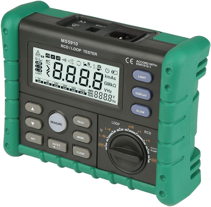 Loop Resistance Tester, MS5910 RCD/Loop Resistance Tester Circuit Trip ...