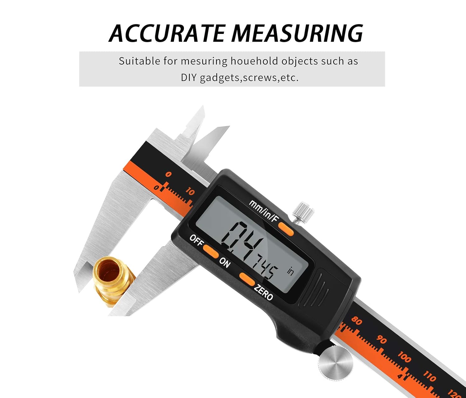 Spurtar Stainless Steel Digital Caliper Measuring Calipers Gauge with ...