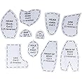 Amazon.com: Memory Bear Template Ruler Set 10 PCS, Memory Bear Sewing ...