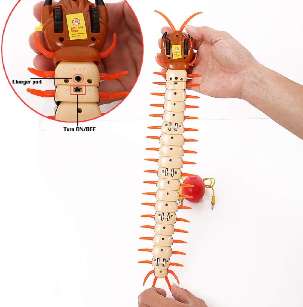 Baoer RC Simulation Centipede Insect Rechargeable Model Toy USB ...