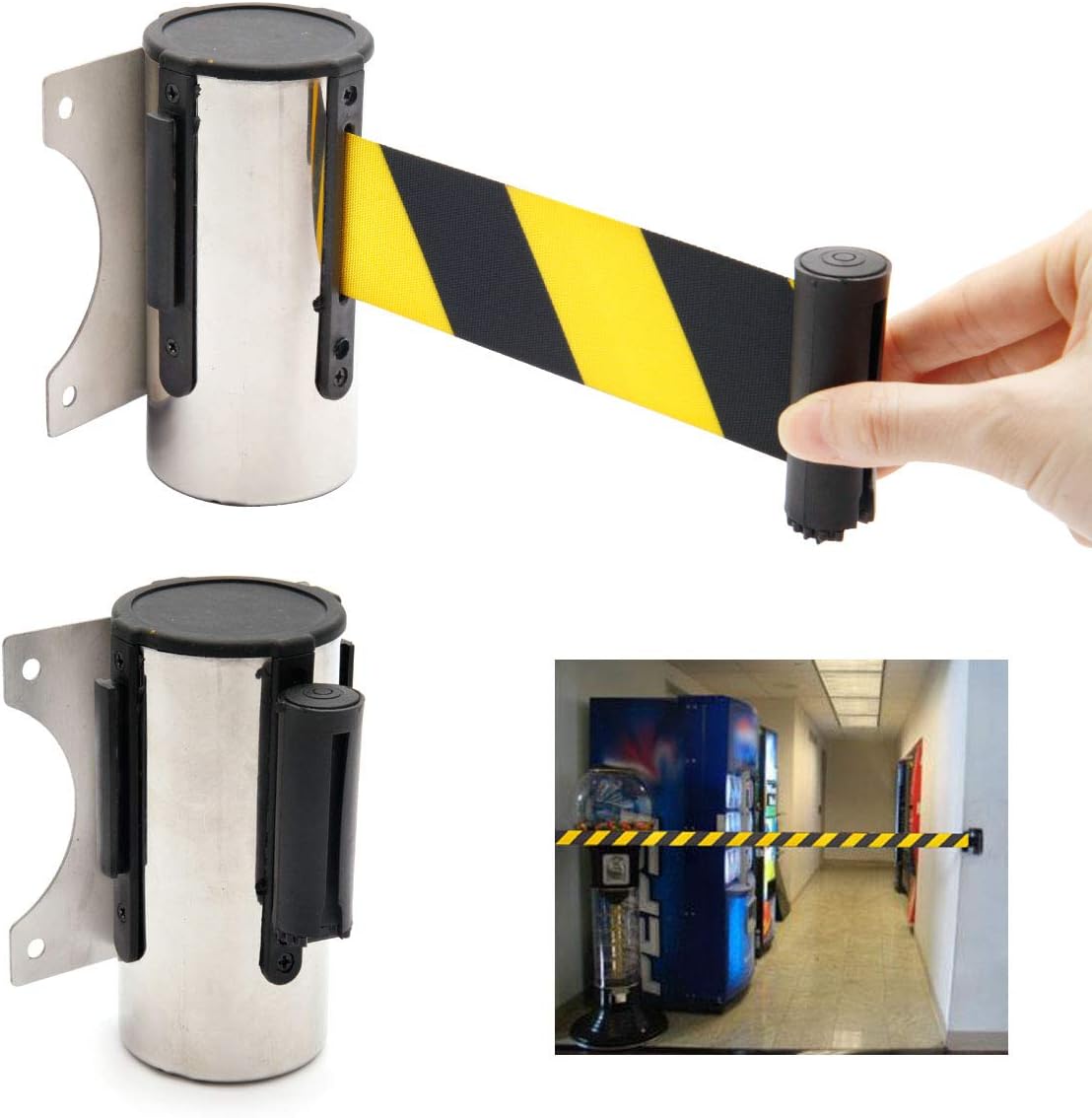 Anladia 2 Metre Personal Control System Barrier Tape Stainless Steel ...