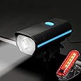 Amazon.com : Rechargeable Bike Lights with Electric Bell and Tail Light ...