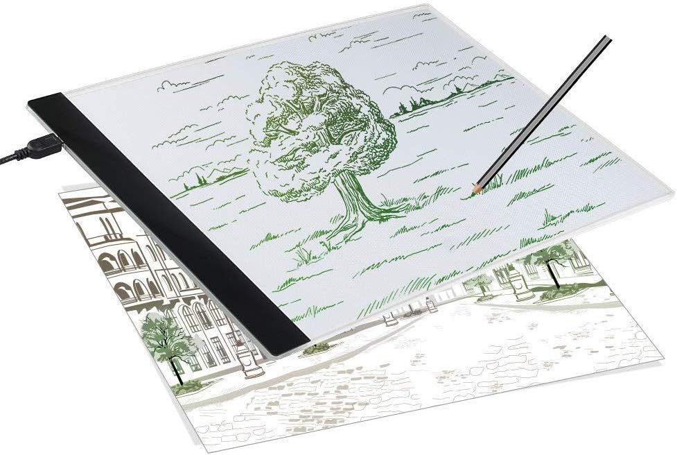 Light Box Drawing, A4 Light Box LED Copy Board Drawing Light Pad with ...