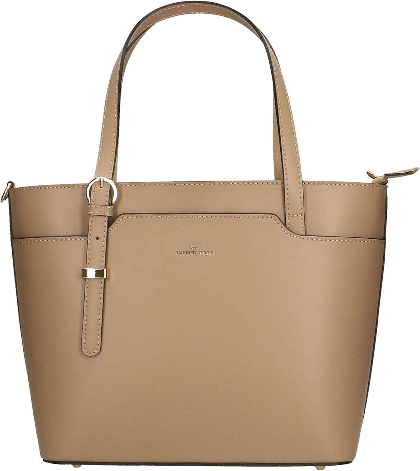 Roberta Rossi Purple shopping bag with double handle Classic Casual ...