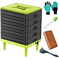 Amazon.com : TOP XIAN 5-Tray Worm Composter,100L Worm Compost Bin for ...