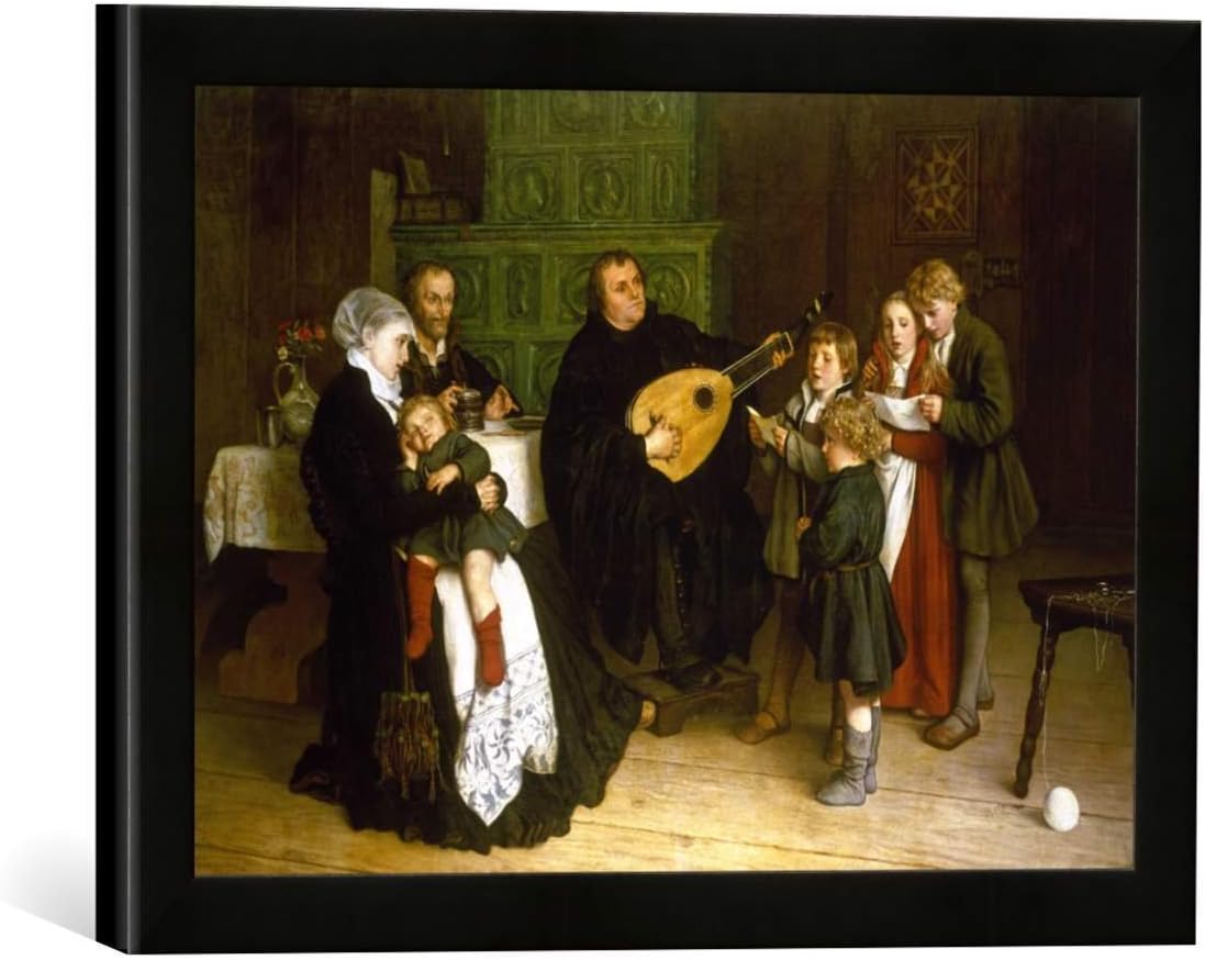 Amazon.de: Gerahmtes Bild von Gustav Adolph Spangenberg Luther im ...