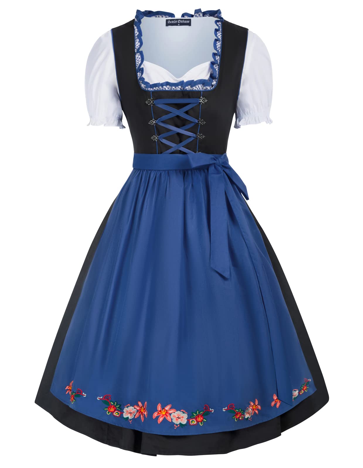 Scarlet Darkness Womens Oktoberfest Fraulein Costumes 3 Piece German ...