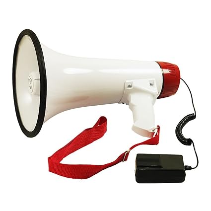 Bass Face Car Audio MP1.2 Portable Megaphone Speaker Loud Hailer with ...