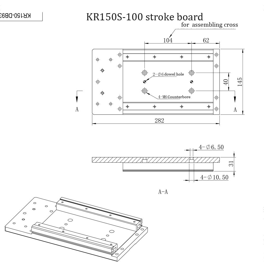 Linear Rail Slide Effective Travel 200mm Manual Cross Sliding Table SFU1605 CNC Linear Motion ...