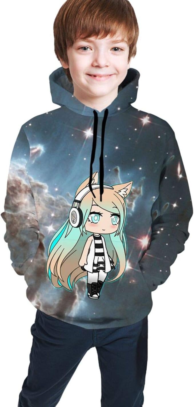 Gacha-Life Novelty Youth Hoodie Sweatshirts Fashion for Teens: Amazon ...