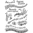 Amazon.com: Music Notes Clear Stamps for Card Making Decoration DIY ...